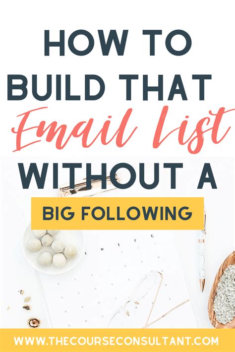 How To Build An Email List With A Small Following The Course Consultant