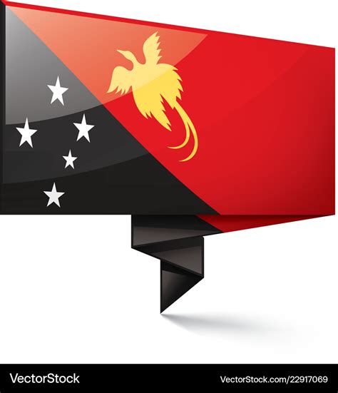 Papua New Guinea Flag Royalty Free Vector Image