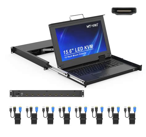Mt Viki 8 Port Kvm Console Hdmi 1u Rack Mount Desertcart Gb