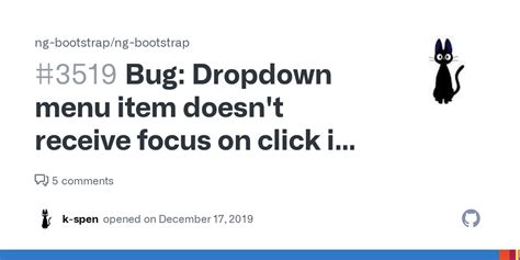 Bug Dropdown Menu Item Doesn T Receive Focus On Click In IOS Issue