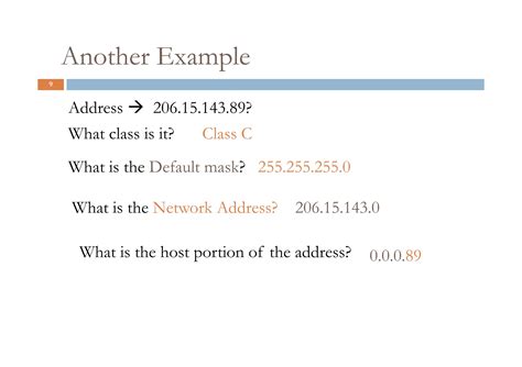 Subnetting In Network Layer In Computer Networks Ppt