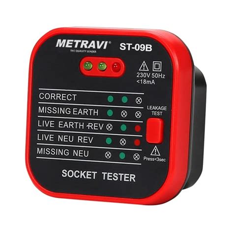 Socket Polarity Tester Metravi Instruments