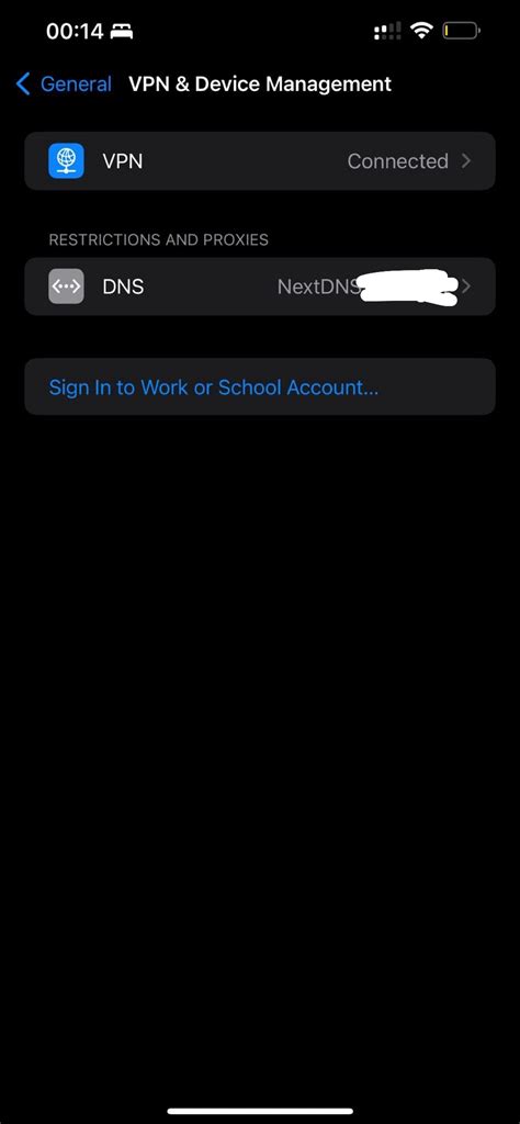 Nextdns Dns Settings In Ios Not Removable Configuration Profile
