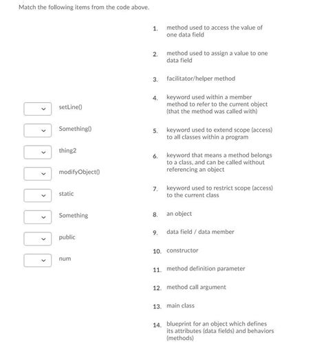 Solved Given The Defined Class Public Class Something