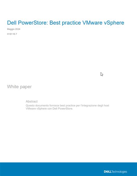 Dell Powerstore Best Practice Vmware Vsphere Dell Technologies Info Hub