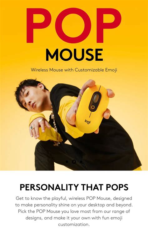 Logitech Pop Wireless Mouse With Emoji Function Button