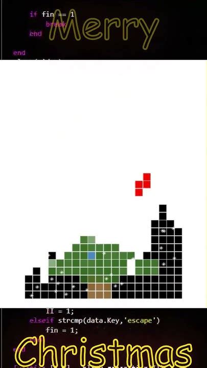 Tetris Christmas Coding Programming Merrychristmas Youtube