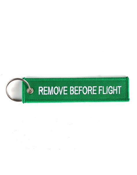 Portachiavi Remove Before Flight Ricamati Originali Da Arem Italia