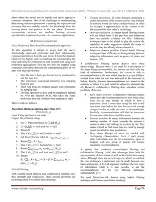 Fuzzy Logic Based Recommender System PDF