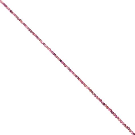 30cts Ruby Faceted Coins Approx 4mm 38cm Strand Jewellerymaker