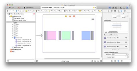 ios autolayout when using nslayoutattributecenterx what scale does the multiplier use
