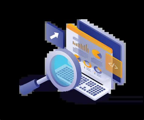 Computer Data Analysis Company Business Illustration Free Download