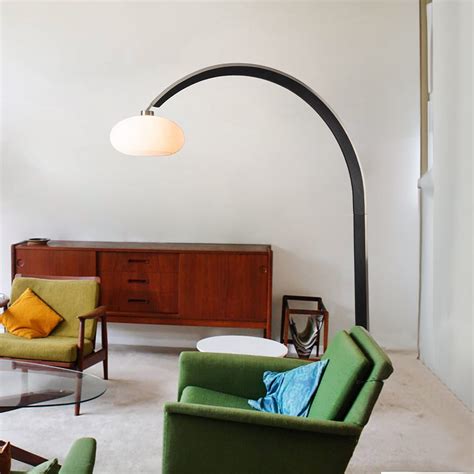 Moraga 3 Light Arc Floor Lamp 85″ Bone Porceliain Weathered Brass