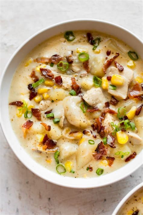 Easy Chicken And Corn Chowder • Salt And Lavender