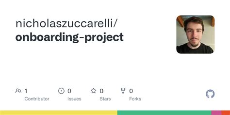 Github Nicholaszuccarellionboarding Project