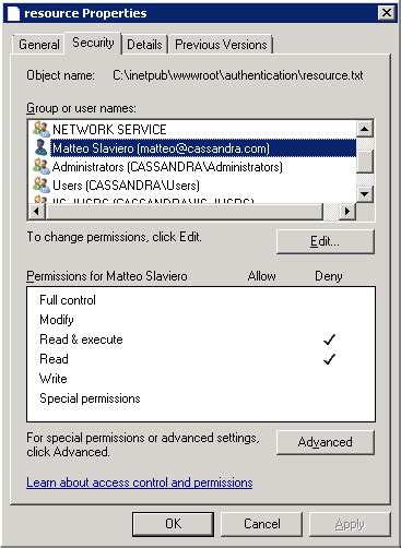 Authentication And Authorization With Windows Accounts In Aspnet
