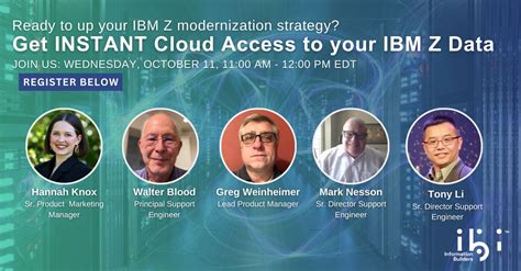 Learn How To Get Cloud Access To Ibm Z Data Ibi Information Builders Posted On The Topic