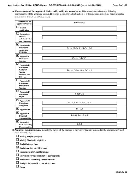 Fillable Online Application For 1915 C Hcbs Waiver Draft Mt 004 07 01 Fax Email Print Pdffiller