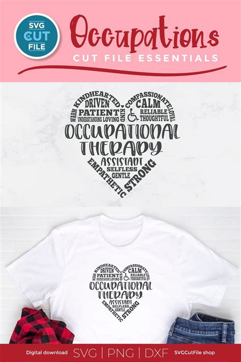 Occupational Therapy Assistant Svg Ota Svg Heart Shape Svg Ota