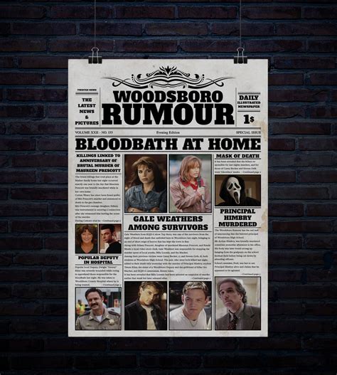 Anniversary Of Brutal Murder Newspaper Article 20 Inch X 30 Inch 300dpi