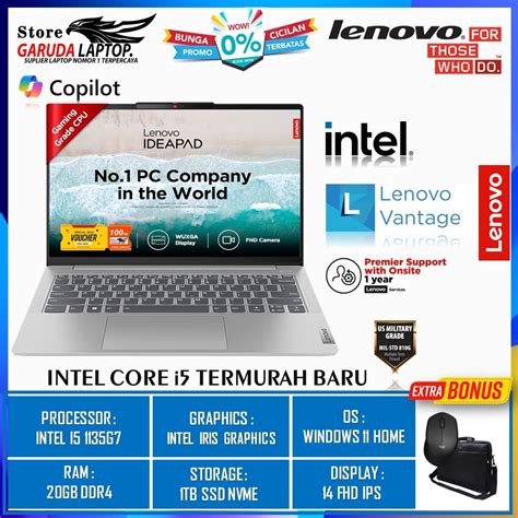 Jual Laptop Baru Termurah Slim I Intel I G Ram Gb Ssd Tb Win Home Original Terlaris