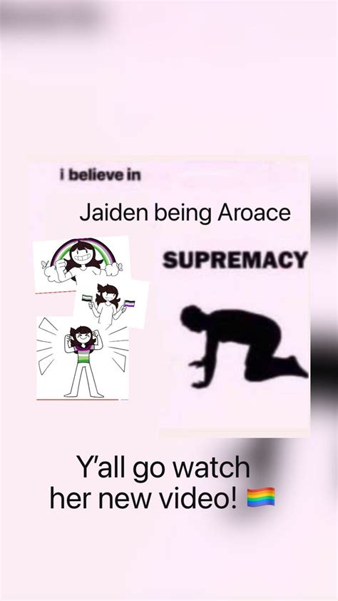 Jaiden Being Aroace Video Fictional Characters Comics