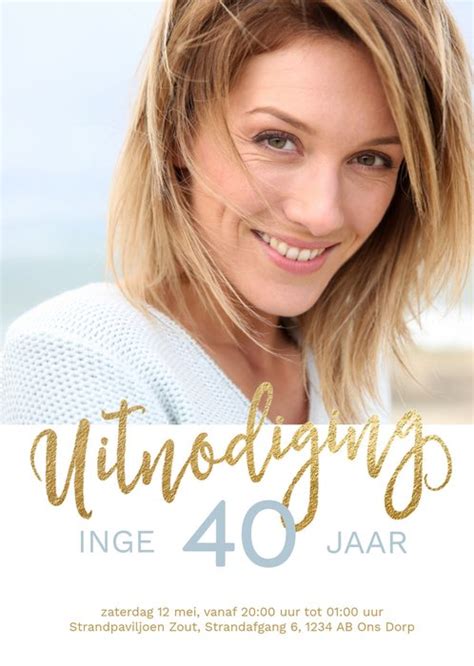 Uitnodiging Verjaardag 40 Jaar Greetz