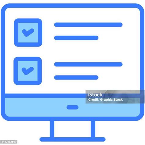 Icône De Sondage En Ligne Illustration Vectorielle De Linterface