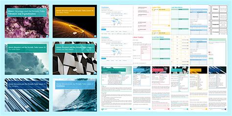 AQA GCSE Combined Science Atomic Structure And The Periodic Table Lesson Pack