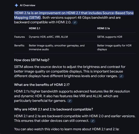 Is There Actually A Visual Difference In Hdr Between Hdmi 2 1 Vs Hdmi 2 1a And Hdmi 2 1b Avs Forum