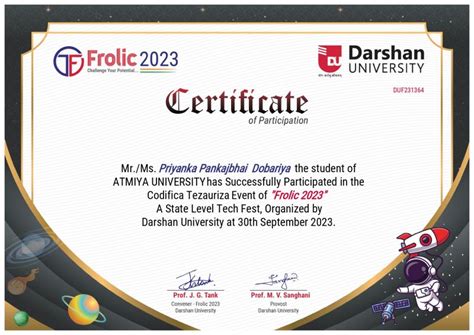 priyanka dobariya on linkedin frolic2023 codificatezauriza