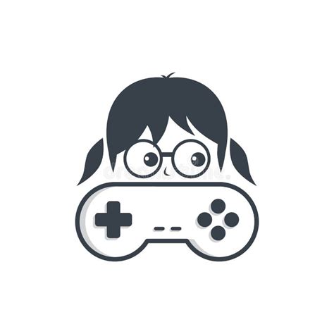 Nerd Geek Girl Cartoon Character Sign Logo Vector Stock Vector Illustration Of Handsome Woman