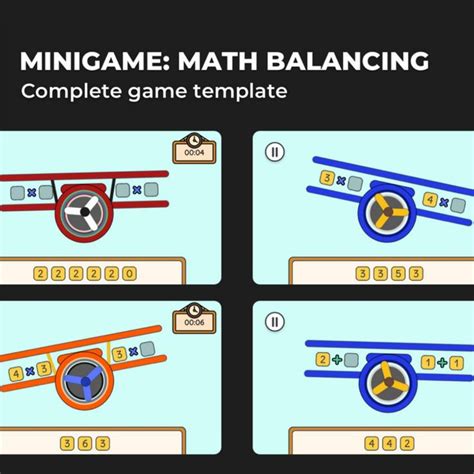 Math Balancing Game Template Tutorials Unity Asset Store Math