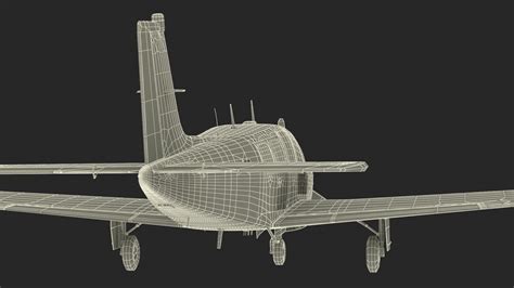3d Single Engine Light Aircraft Beechcraft Bonanza Rigged For Maya