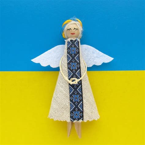 Ukrainian Angel Pray For Ukraine T Ukrainian Flag Angels Etsy