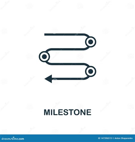 Milestone Icon Creative Element Design From Business Strategy Icons Collection Stock