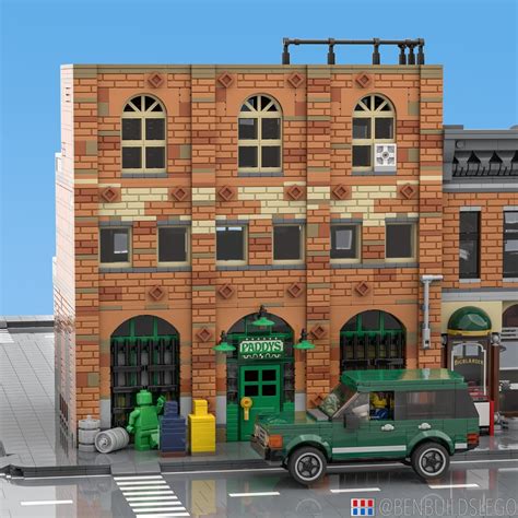 Lego Paddys Pub With Dennis Range Rover R Digitallego