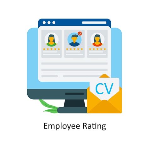 Premium Vector Rating Concept Flat Icon Style Illustration