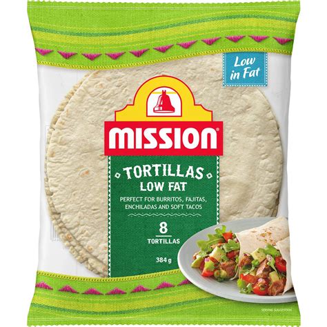 Calories In Mission Low Fat Tortillas Calcount