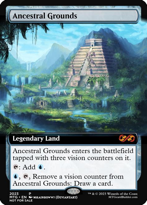 Ancestral Grounds Ancestral Recall Land R Custommagic