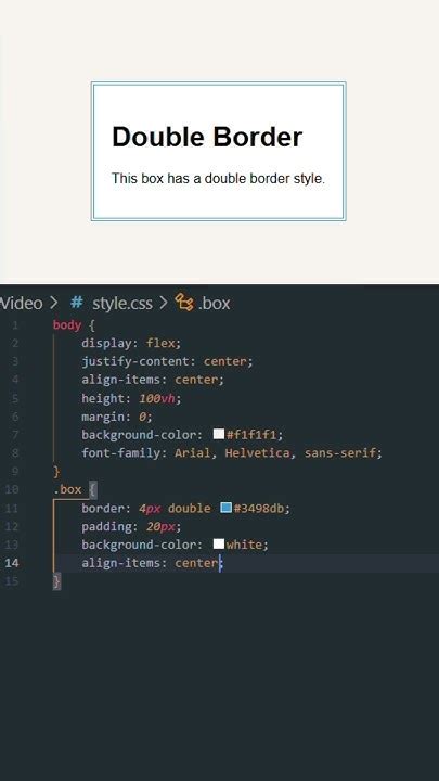 Tips 05 Css Apply Double Borders Ytshorts Youtubeshorts Trending