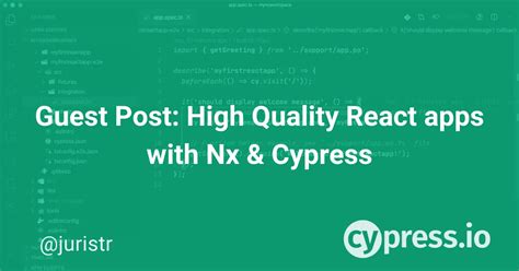 Guest Post High Quality React Apps With Nx And Cypress