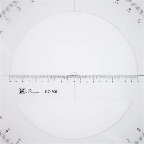 360 Degree Protractor Double Scale Value Diameter 30cm Ruler Beveled