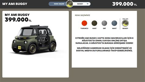 Citroënin My Ami Buggy Modeli Satışa Açılıyor Webtekno