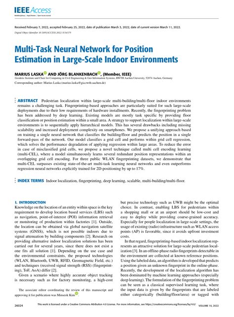 Pdf Multi Task Neural Network For Position Estimation In Large Scale