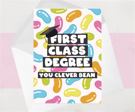 First Class Degree Graduation Card 1st Class Honours Congratulations