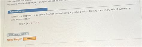 Solved Any Points For The Skipped Part And Yoututorial