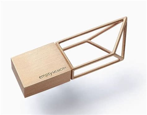 Empty Memory Structure USB Stick Features Artistic Sculptural Design Tuvie Design