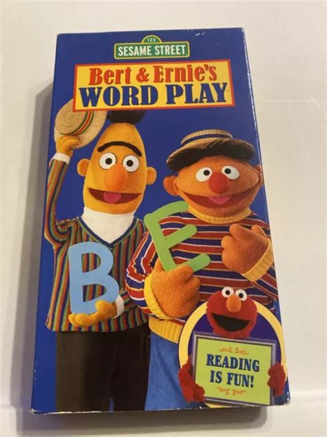 Sesame Street Bert And Ernies Word Play Vhs 2002 Tested £12 08 Picclick Uk