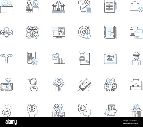 operations evaluation line icons collection efficiency effectiveness